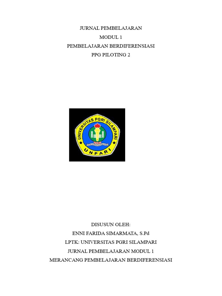 Jurnal Pembelajaran PPG Piloting 2 (Enni F S) | PDF