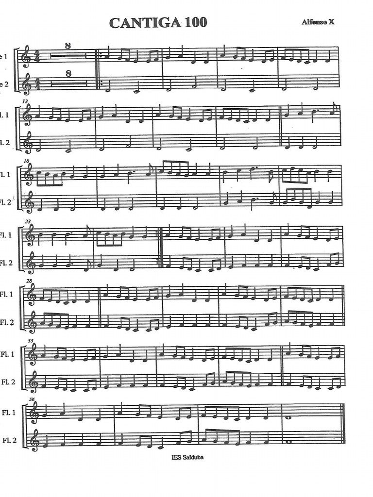 CANTIGA 100 | PDF