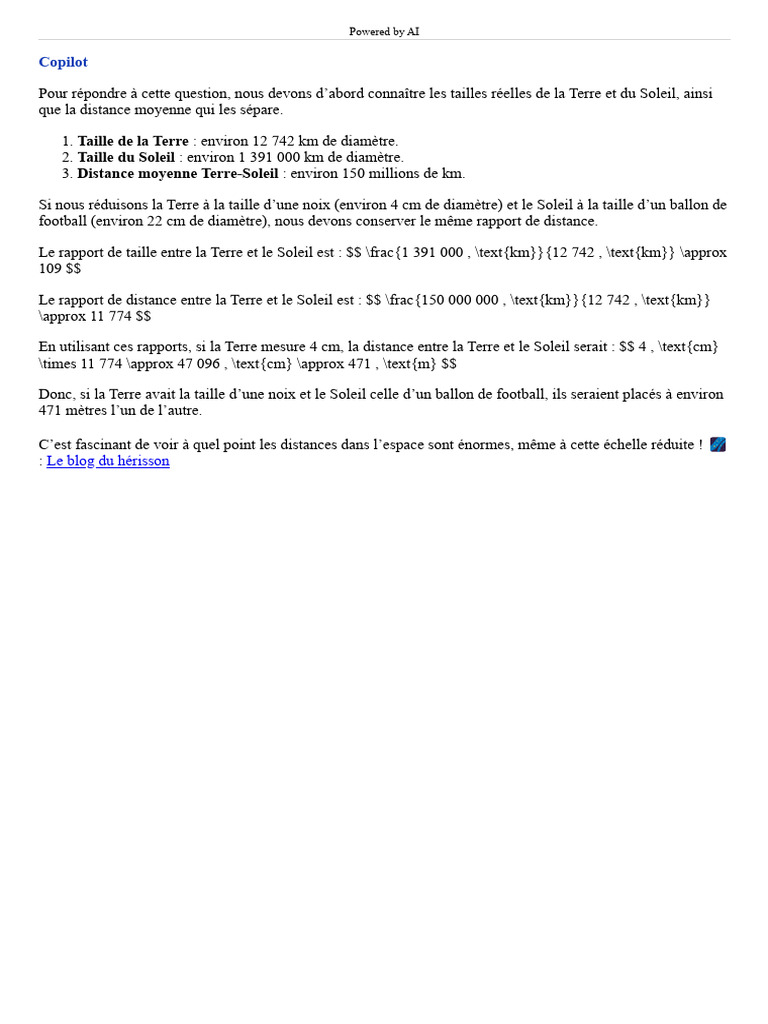 Distance Terre Soleil | PDF