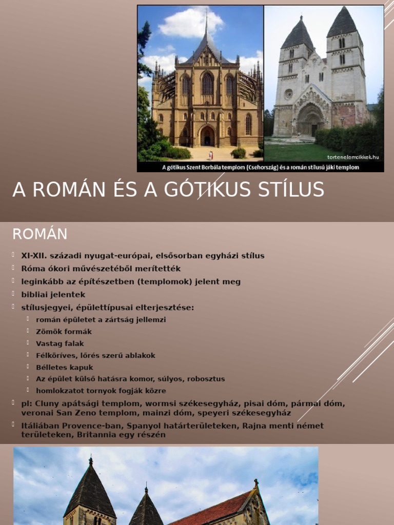 A Román, Gotikus Stílus És A Humanizmus | PDF