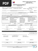 Dswd Akap Cert. of Eligibility Forms (1) | PDF