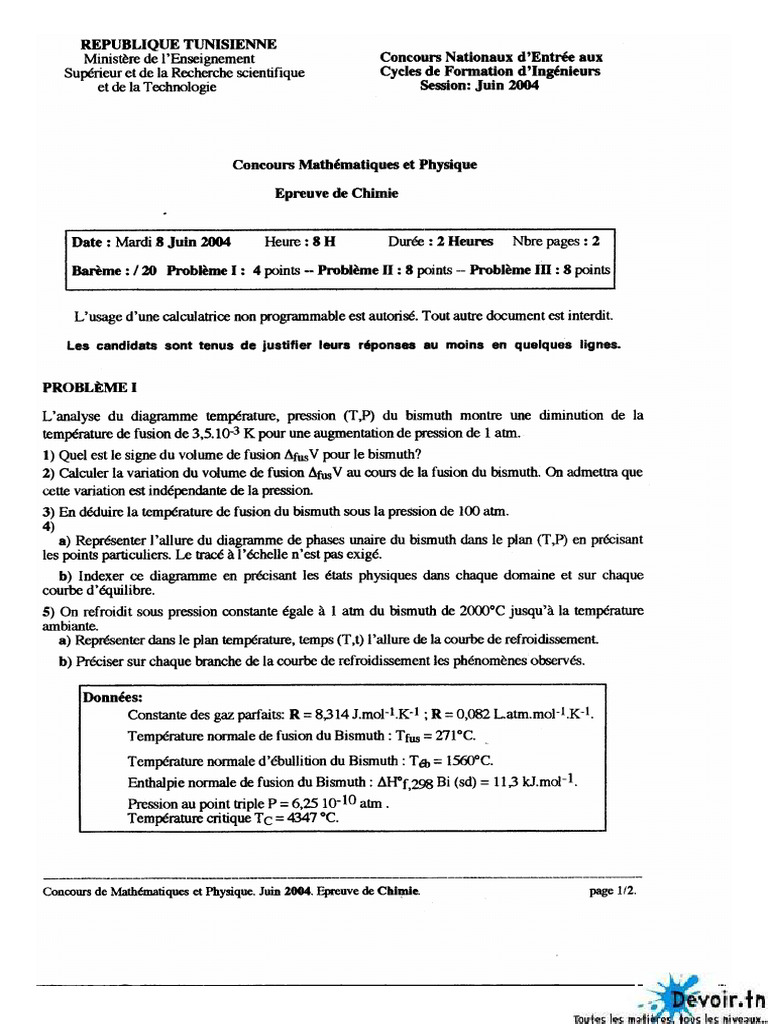 Concour 2004 - 2 | PDF