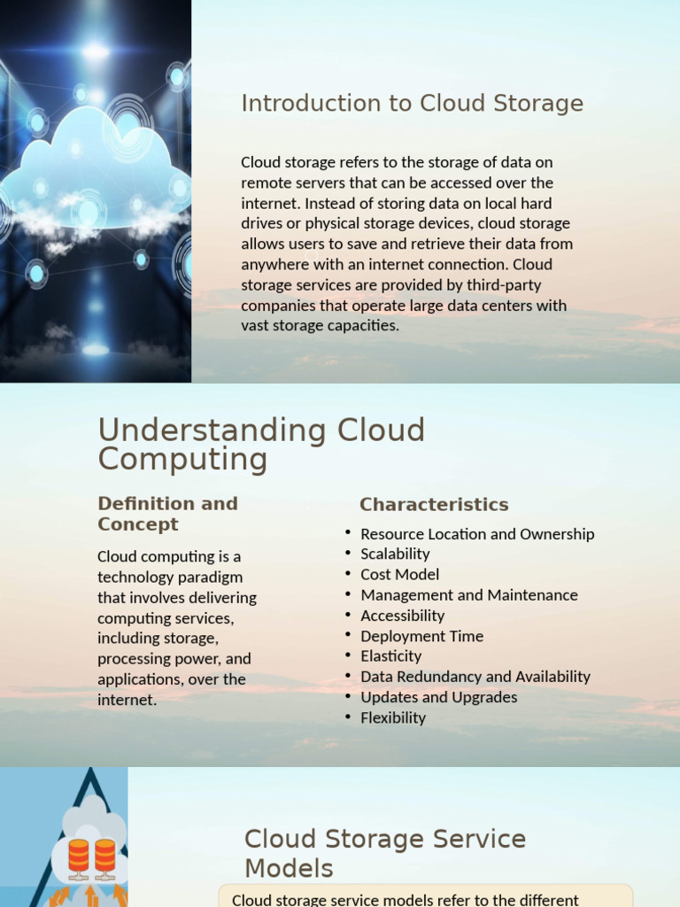 Lecture 5 - Cloud Storage - Machine Cycle | PDF | Cloud Computing | Central Processing Unit