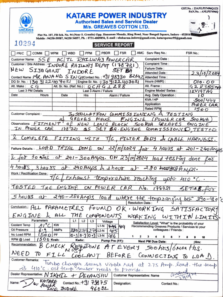 Ins.,comm. & Testing of LWLRRM 178721 Set A | PDF