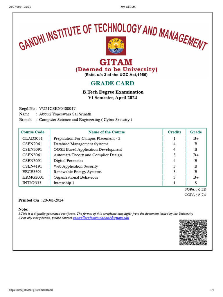 6th Sem | PDF | Computing