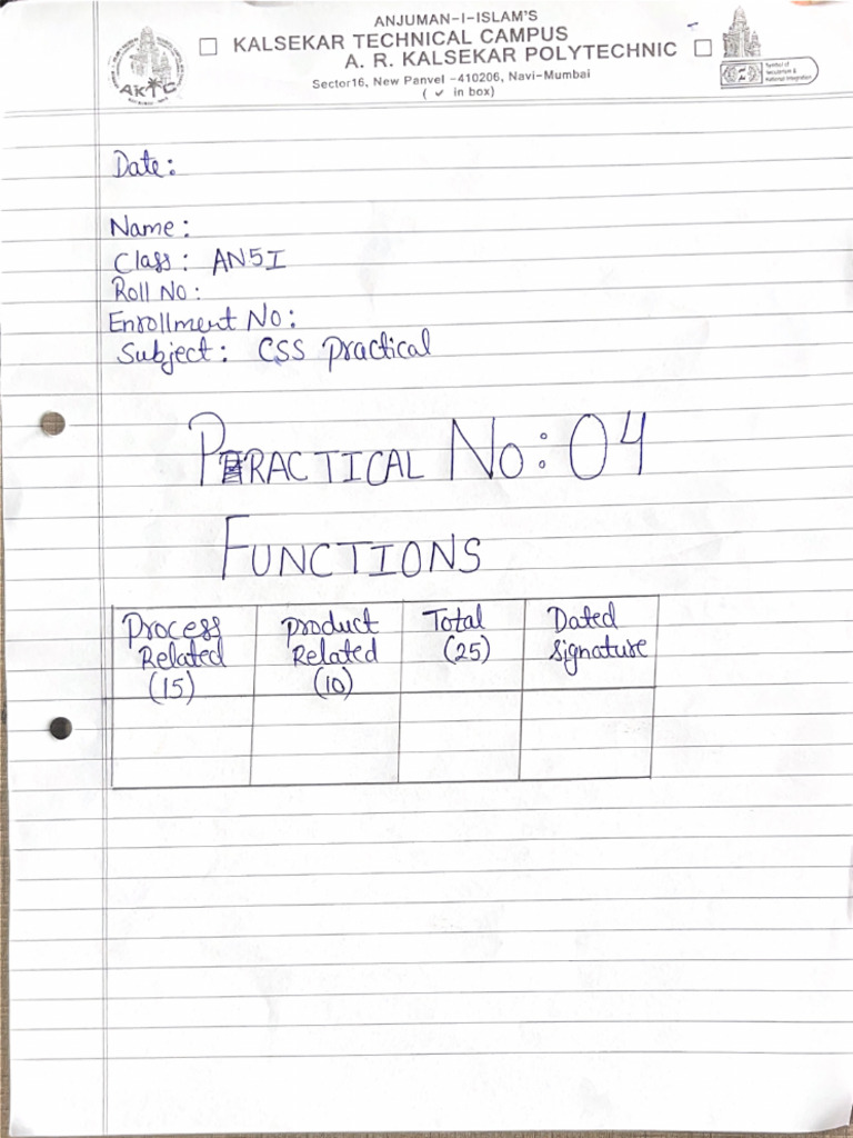 Practical 4 CSS | PDF