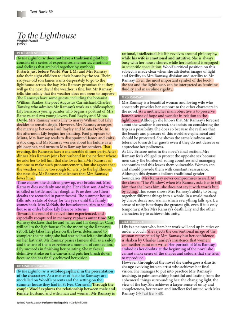 TB59 Woolf To The Lighthouse | PDF | To The Lighthouse