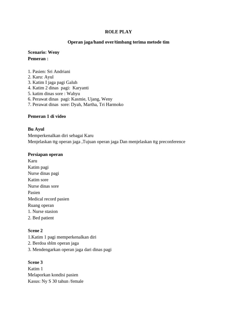 Role Play | PDF