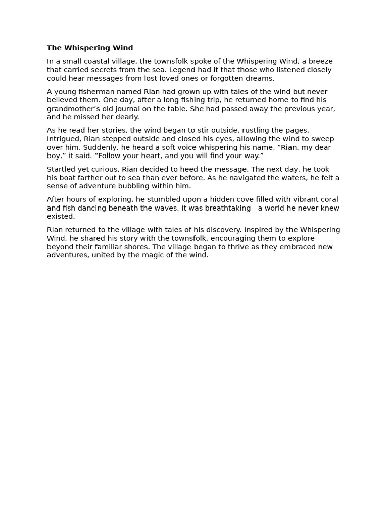 The Whispering Wind | PDF