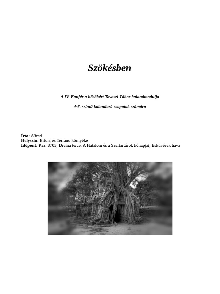 (Sheral HG NY Erion) Szökésben | PDF