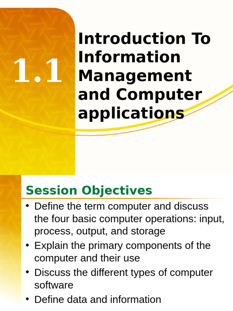 Introduction to Computer Applications | PDF | Computer Hardware | Software