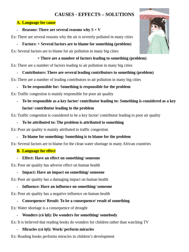 Causes - Effects - Solutions | PDF | Air Pollution | Pollution