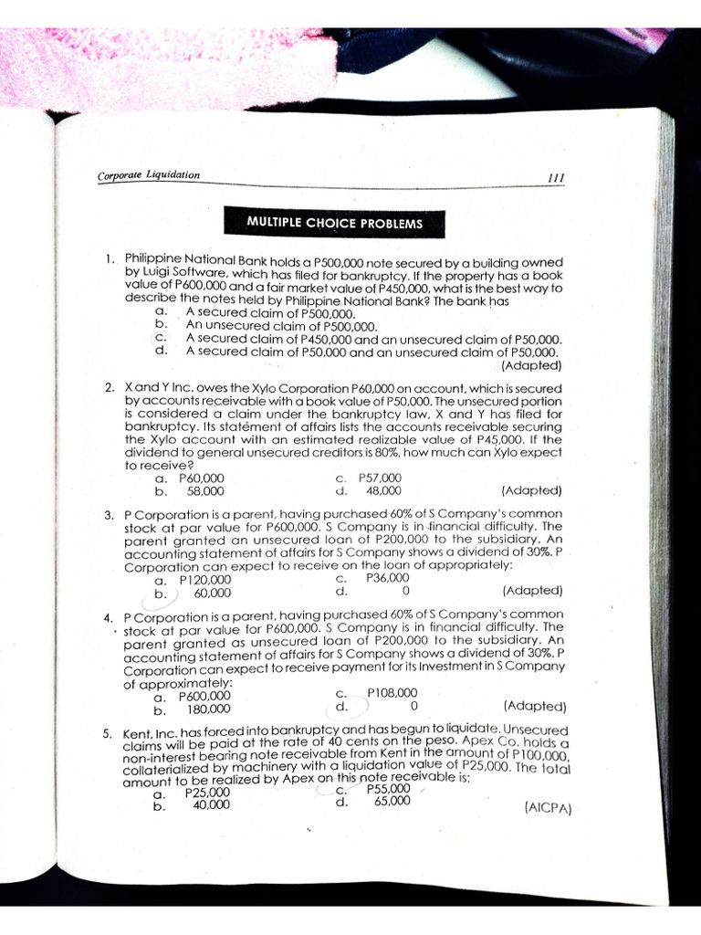 Dayag Corporate Liquidation | PDF
