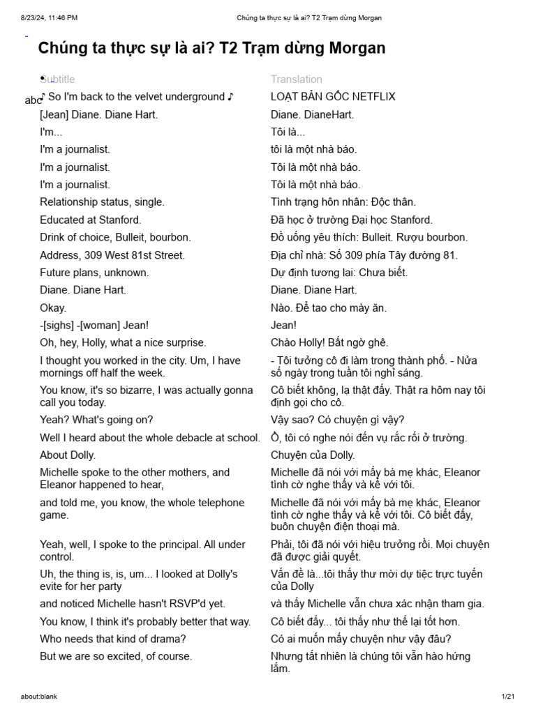 Chúng Ta TH C S Là Ai - T2 TR M D NG Morgan | PDF