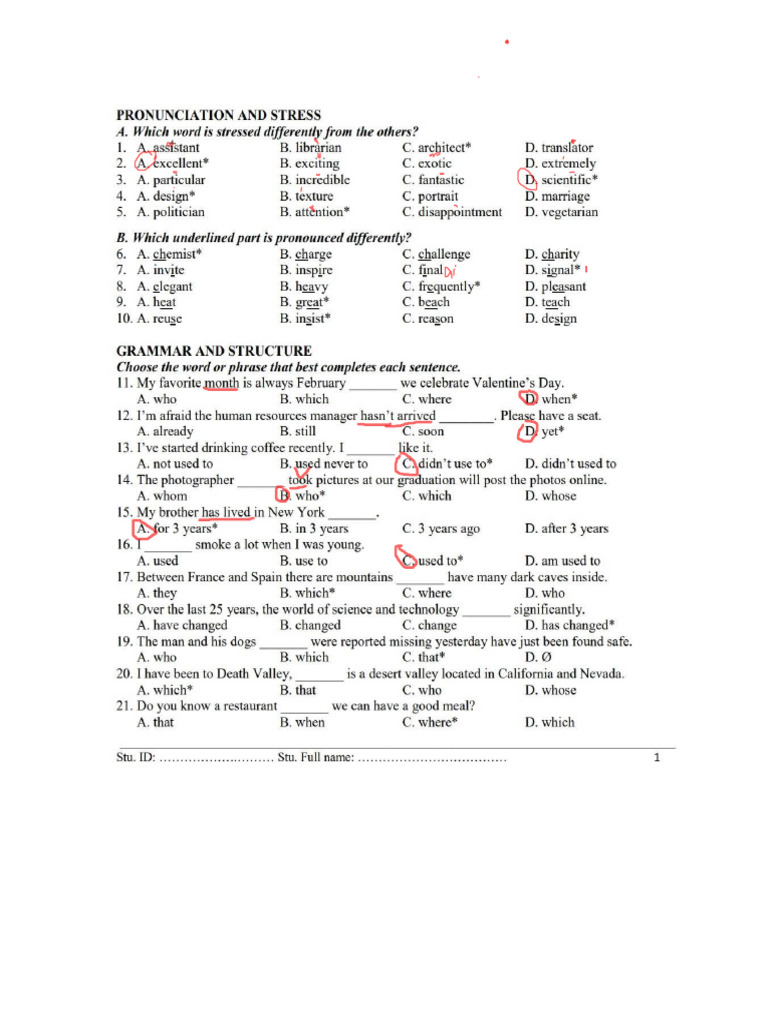 Av2 Mid Sample Keys | PDF