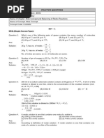 ICSE Class 10 Chemistry_ Mole Concept & Stoichiome | PDF | Mole (Unit ...