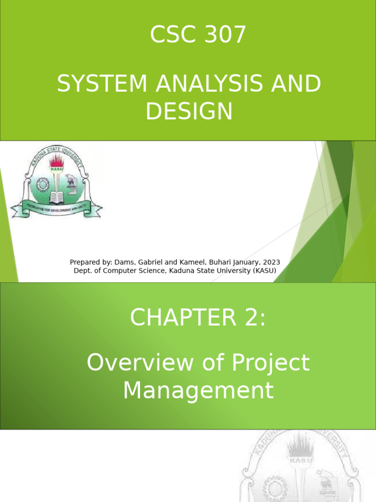 Project Management in System Analysis | PDF | Project Management