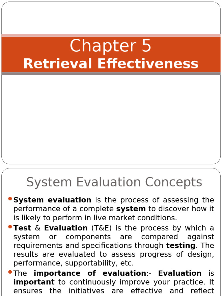 6 Retrieval Effectiveness | PDF | Information Retrieval | Information ...