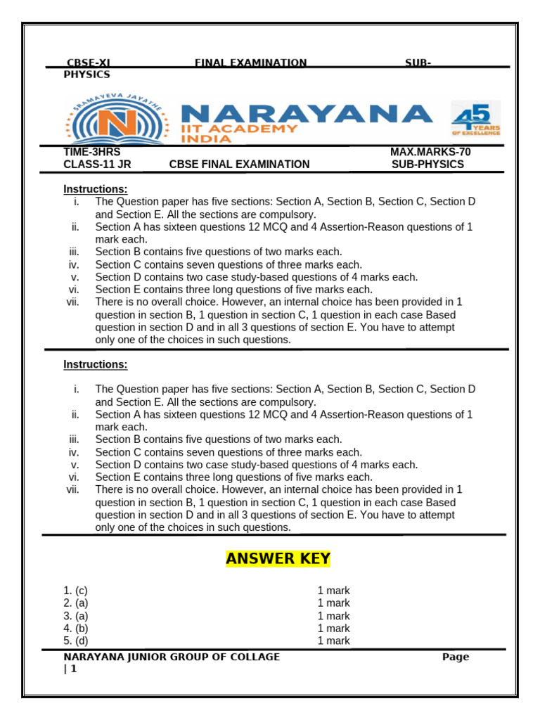 Phy Nar Final - Docx PNS | PDF | Physics | Mathematics