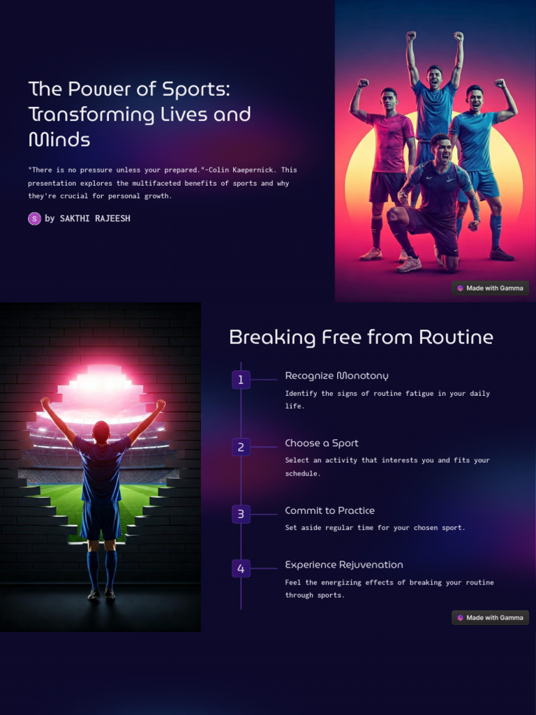 The Power of Sports Transforming Lives and Minds | PDF | Sports ...