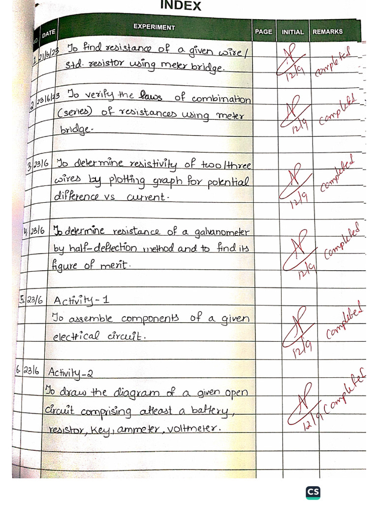 PHYSICS PRACTICALS TERM 1 copy | PDF