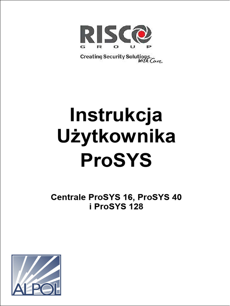 Risco - ProSys - Instrukcja Uzytkownika | PDF