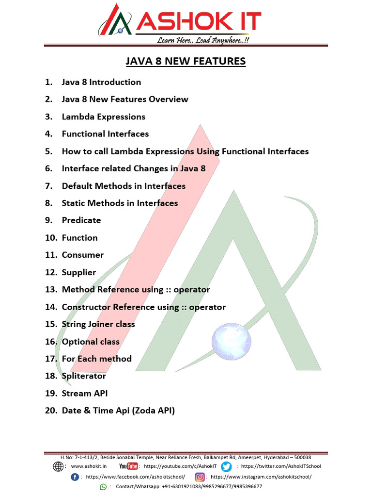 Java 8 Features | PDF | Computers