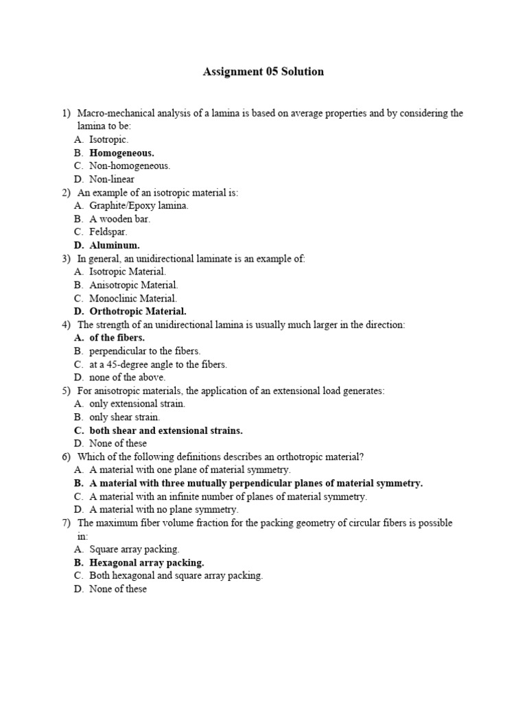 Assignment05 Solution | PDF