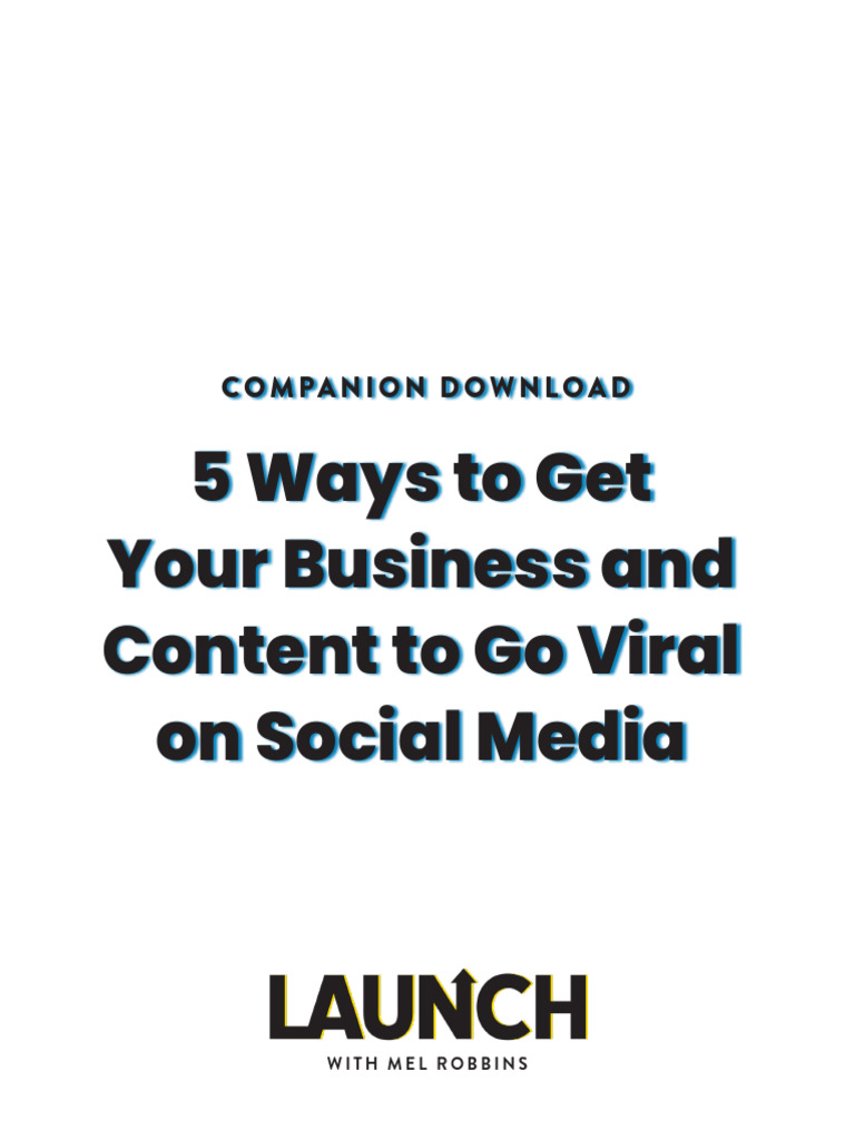 Launch Bonus FullWorkbook PrinterFriendly | PDF | Brand | Social Media