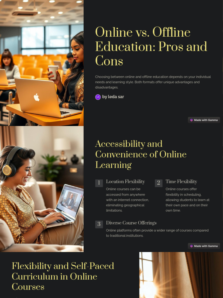 Online-vs-Offline-Education-Pros-and-Cons | PDF | Educational ...