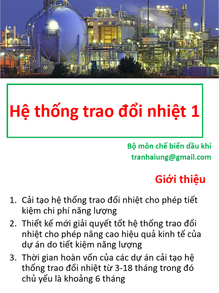 BaiGiang 7 HeThongTraoDoiNhiet 1 | PDF