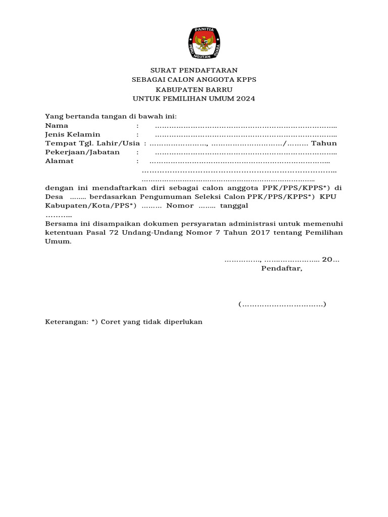 Salinan Draft Pendaftaran | PDF