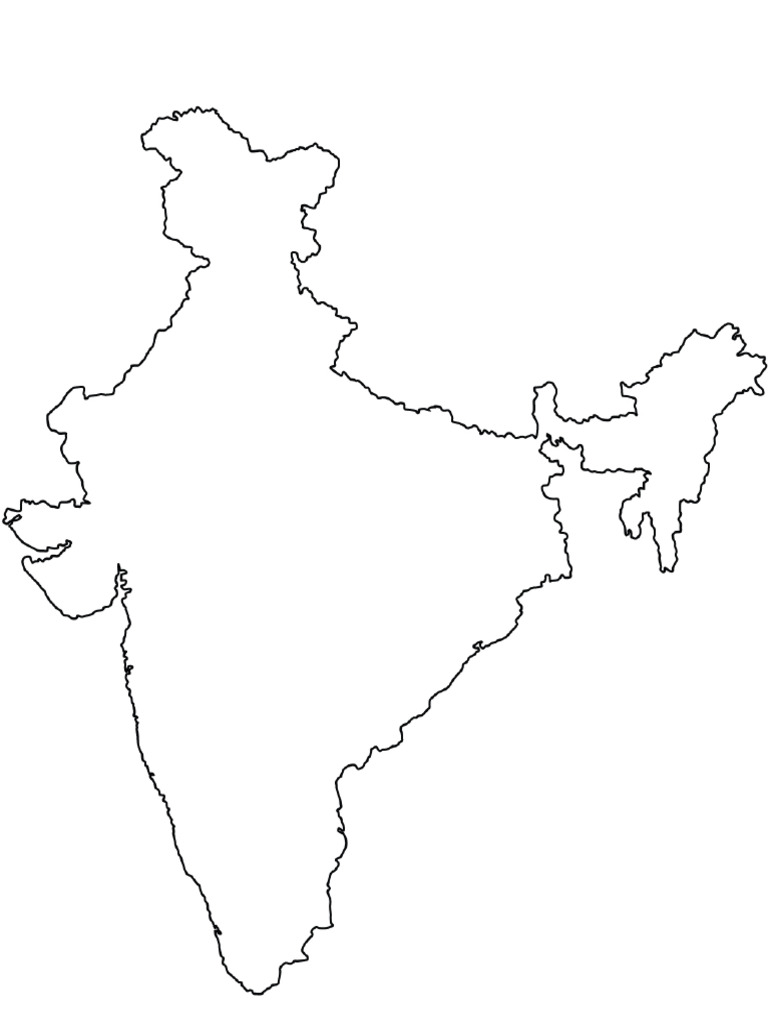 India Outline Map | PDF