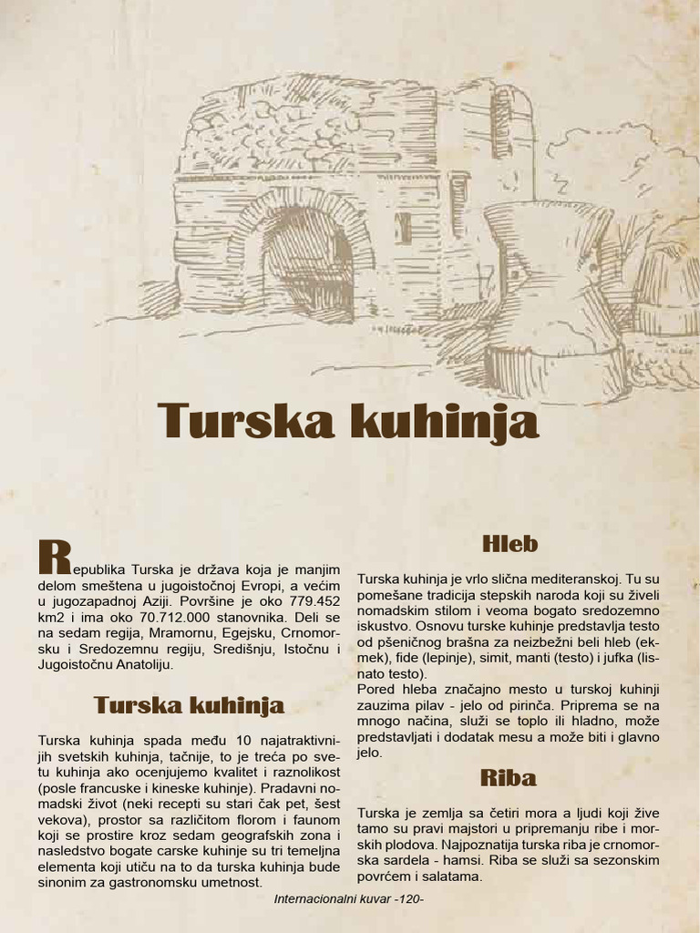 Turska Kuhinja | PDF