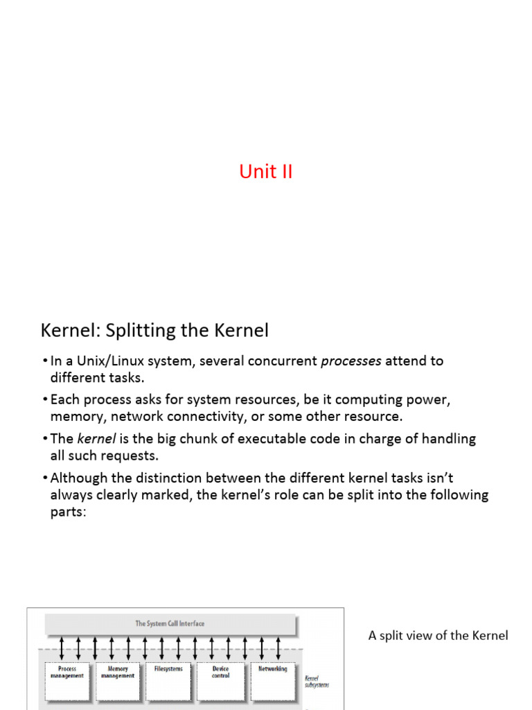 Unit 2 Notes | PDF | Kernel (Operating System) | Process (Computing)