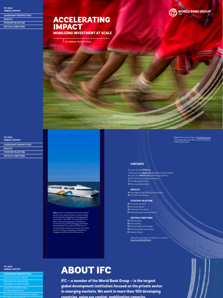 Ifc Annual Report 2024 Accelerating Impact en | PDF | International ...