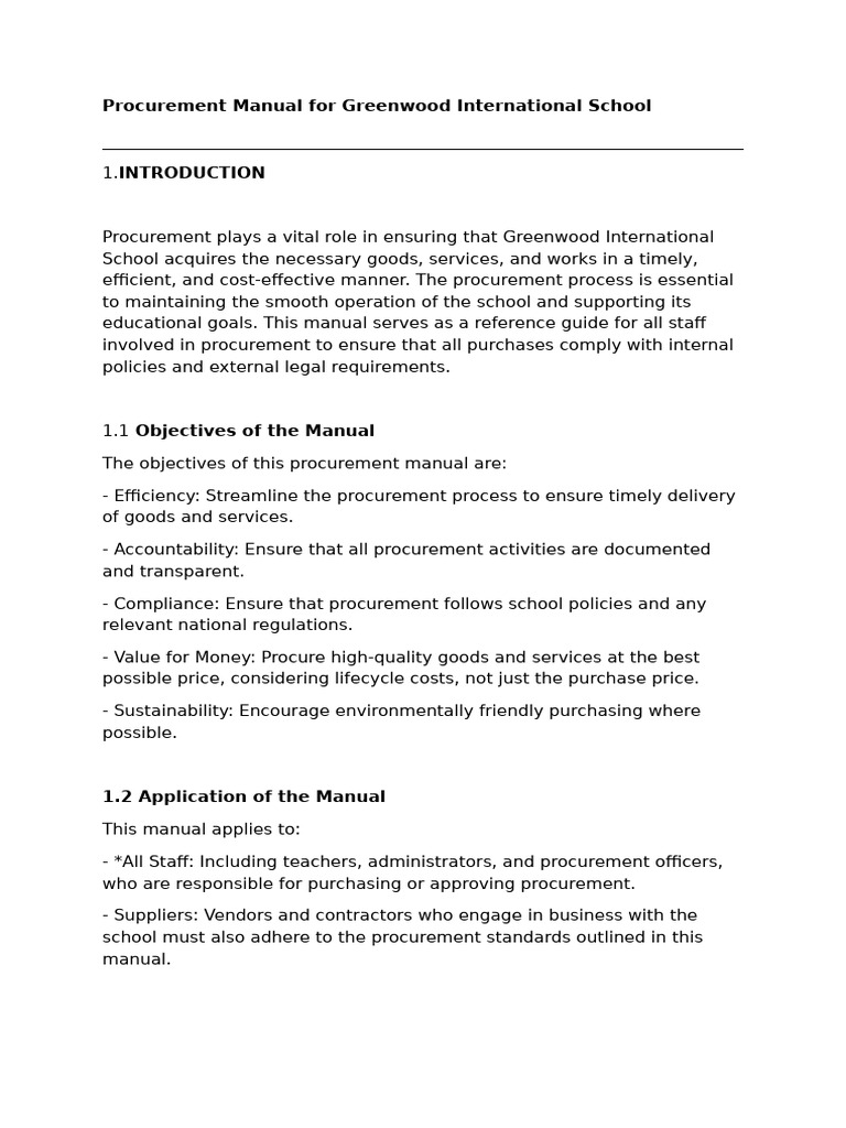 procurement manual 2 | PDF | Procurement | Service Level Agreement