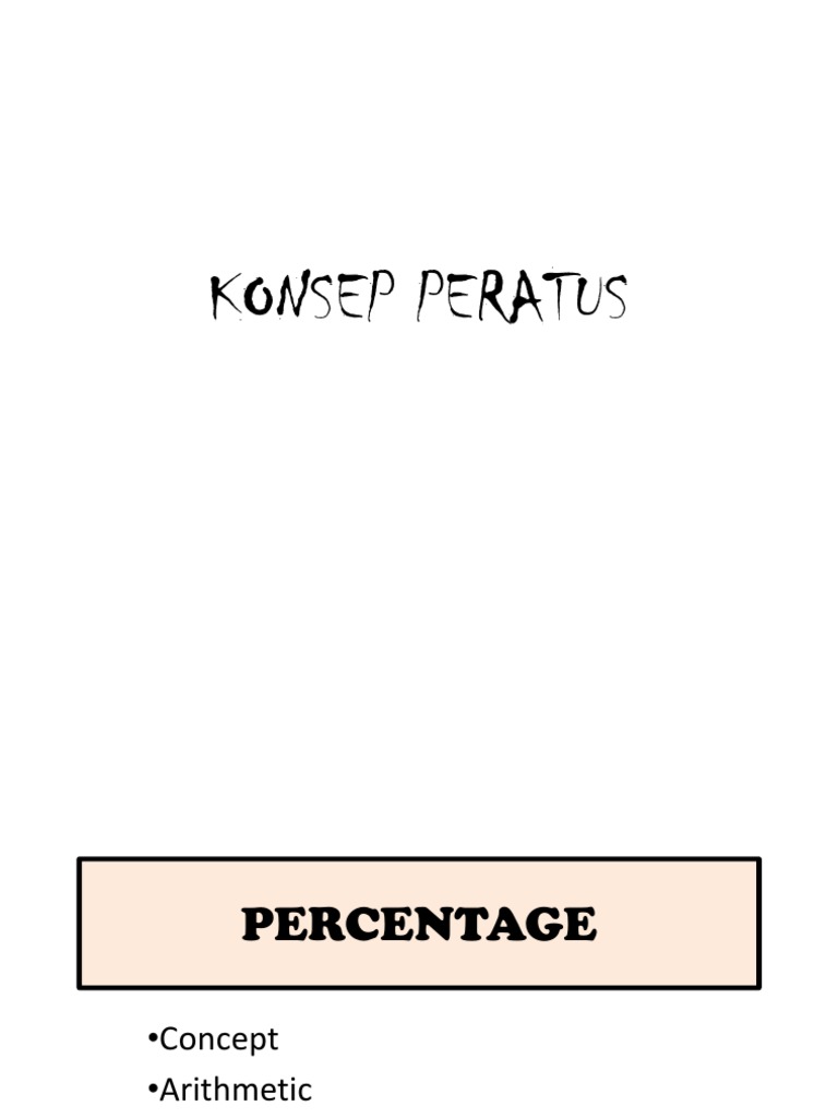 Konsep Peratus | PDF