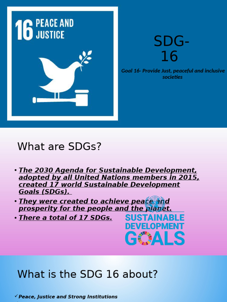 SDG - 16 | PDF | Politics