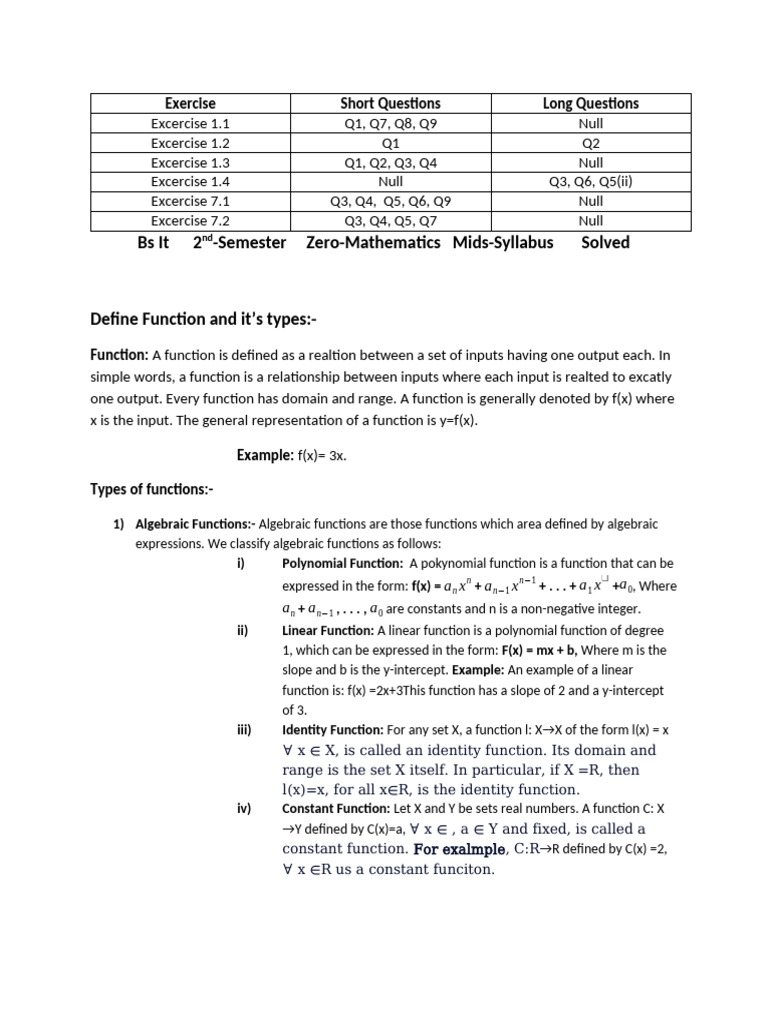 Zero Mathematics | PDF | Function (Mathematics) | Polynomial