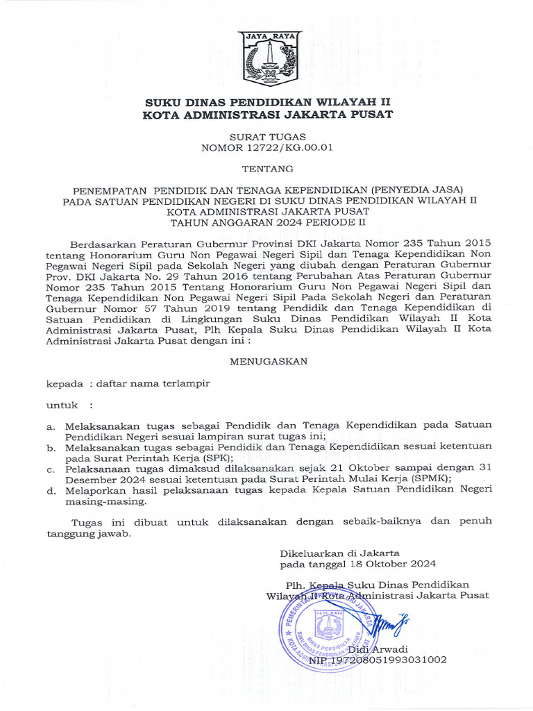 Surtug Jp2 Penempatan Kki Periode 2 | PDF