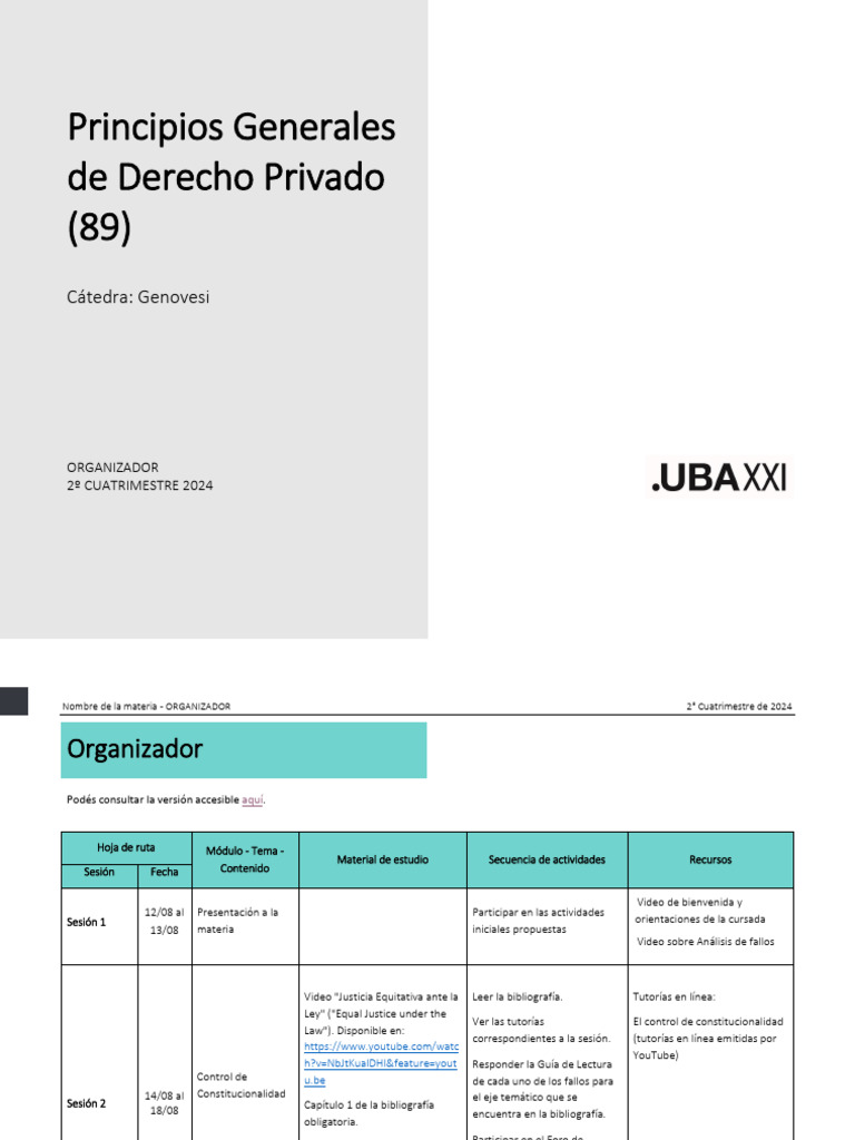PGDP 2C 2024 Organizador Tabla | PDF | Justicia | Crimen y violencia