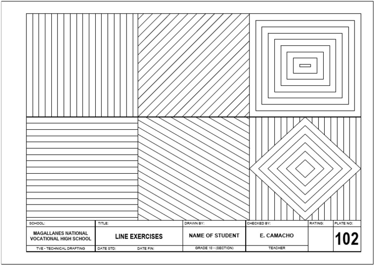 102. Line Exercises | PDF