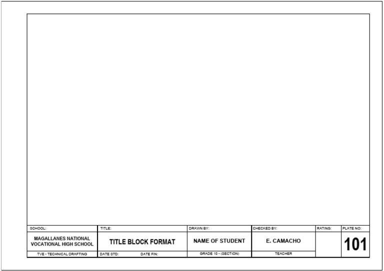 Title Block Format | PDF