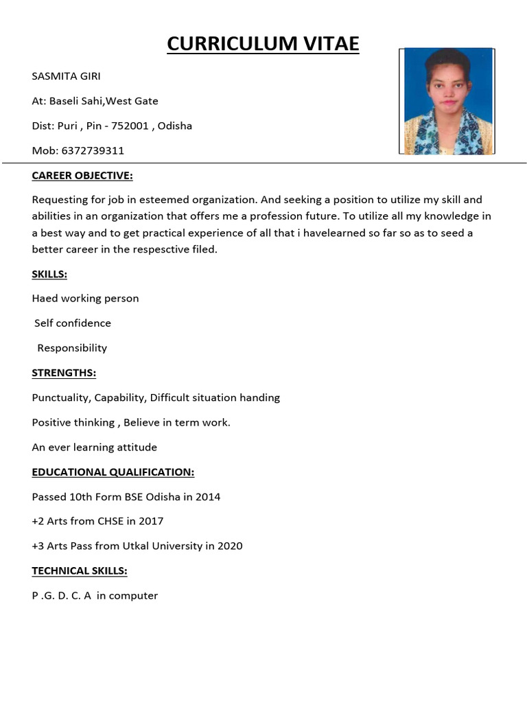 CURRICULUM VITAE | PDF