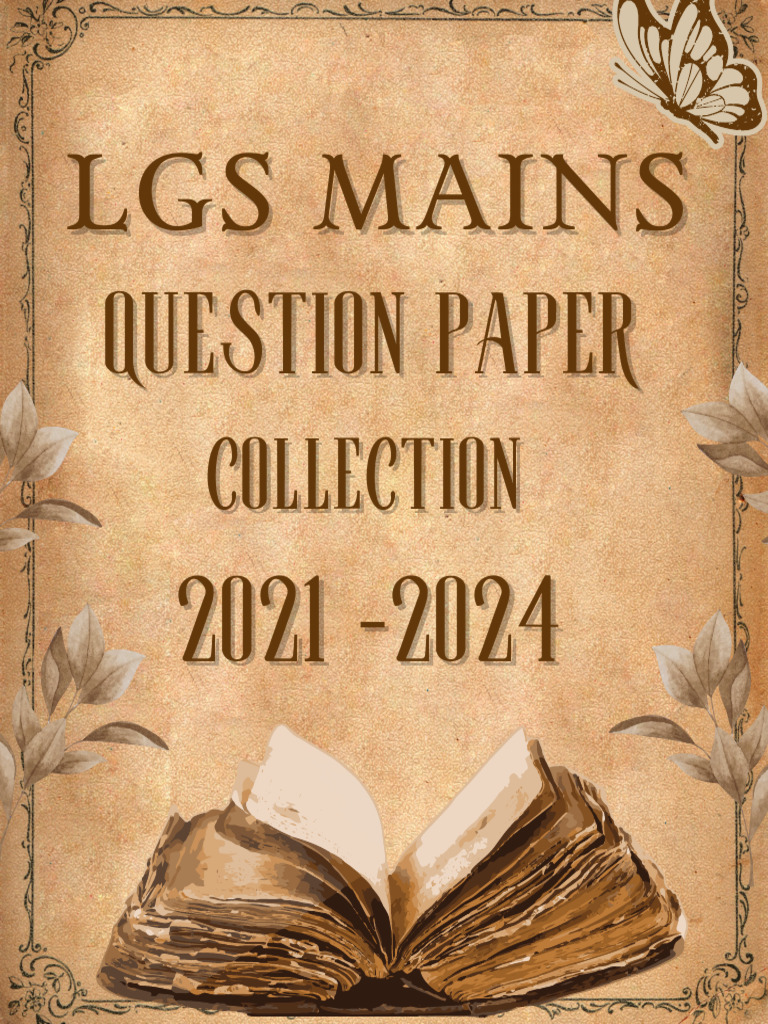 LGS Question Paper Collection 2021 To 2024 | PDF