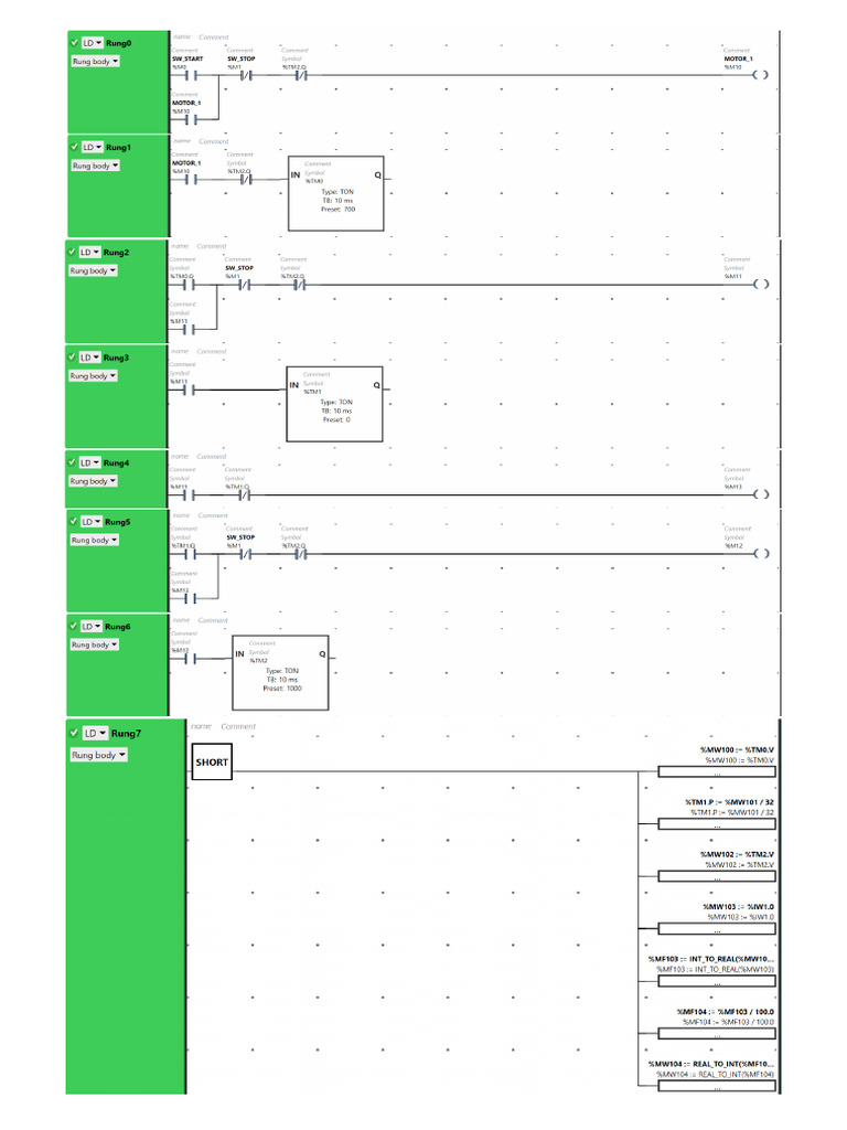 Program Plc Dan Tag Varable | PDF