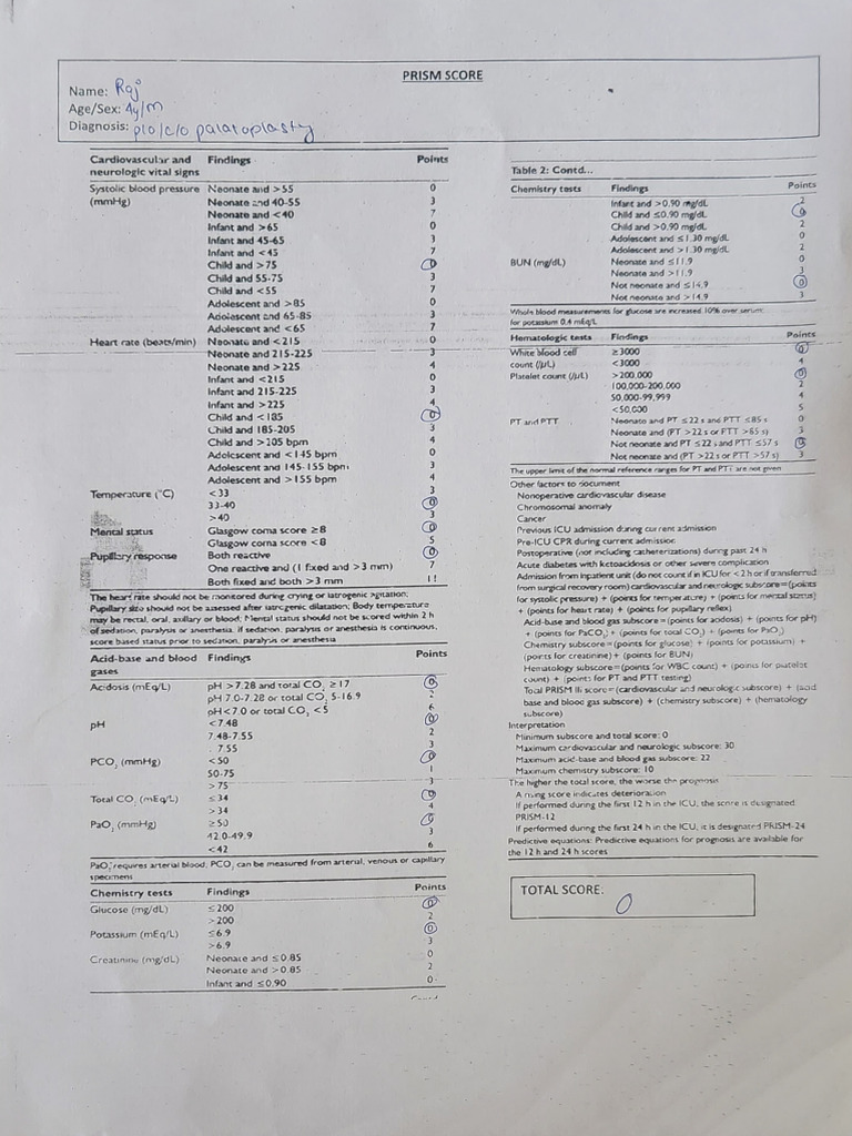 Prism Score July | PDF