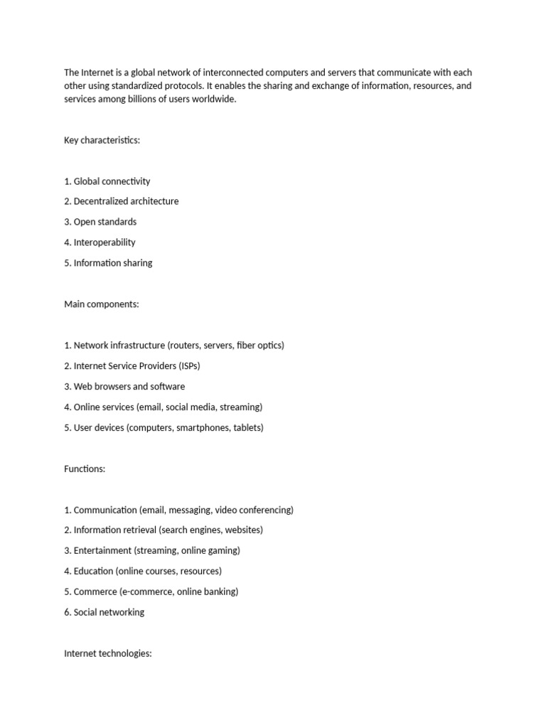 MIS | PDF | Internet | Computer Network