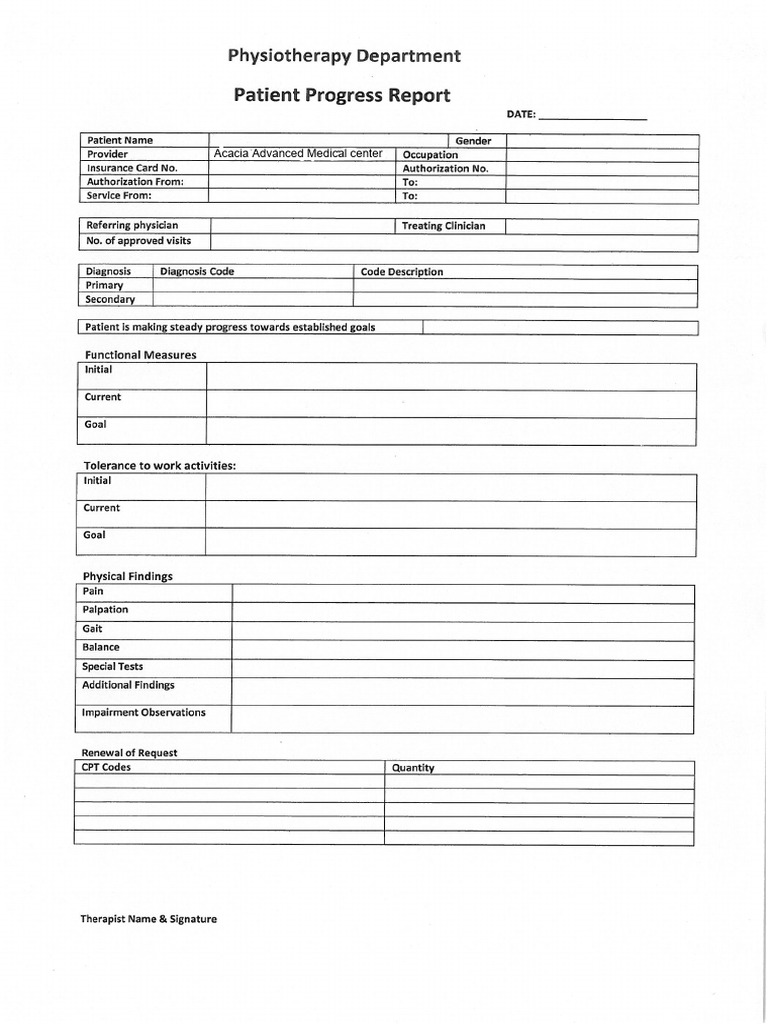Nextcare PT Form | PDF